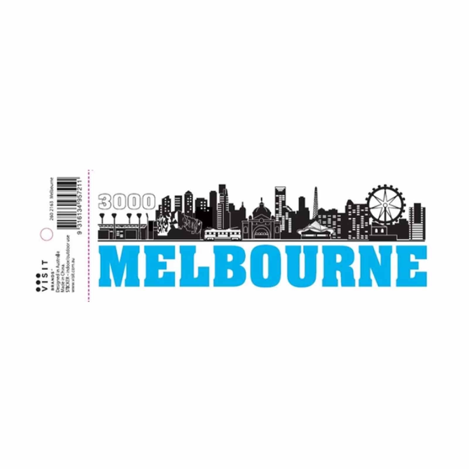 Sticker Melbourne Skyline