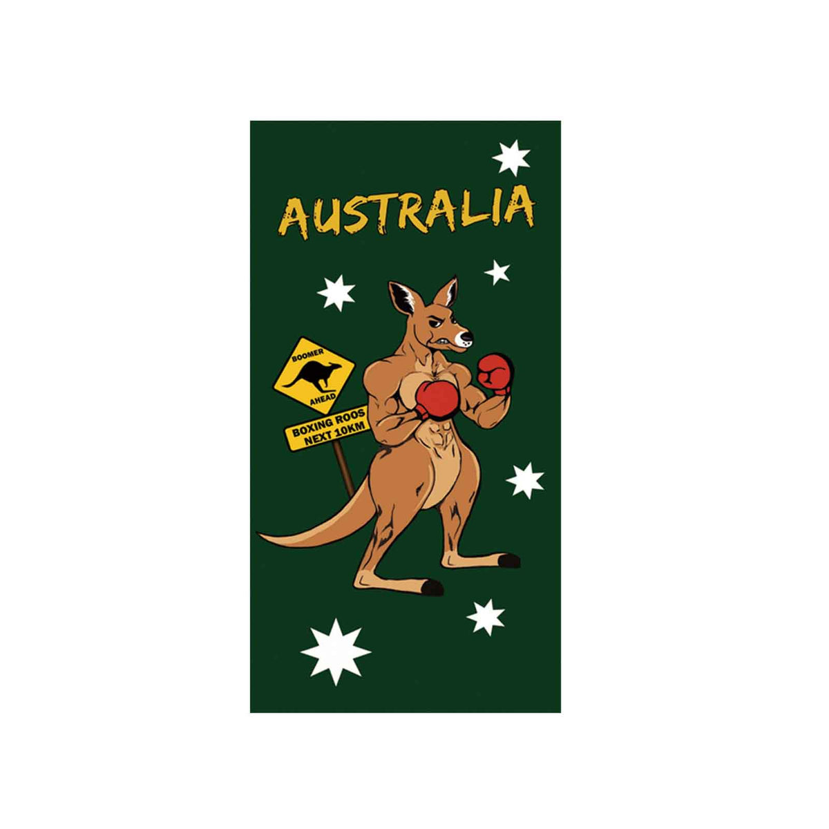 Beach Towel Boxing Kangaroo