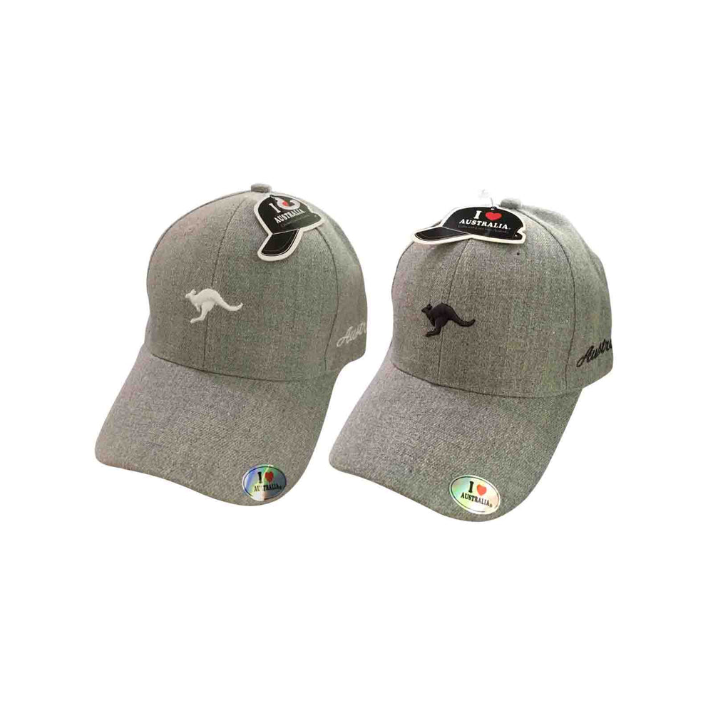 Cap Australia Flying Kangaroo Grey