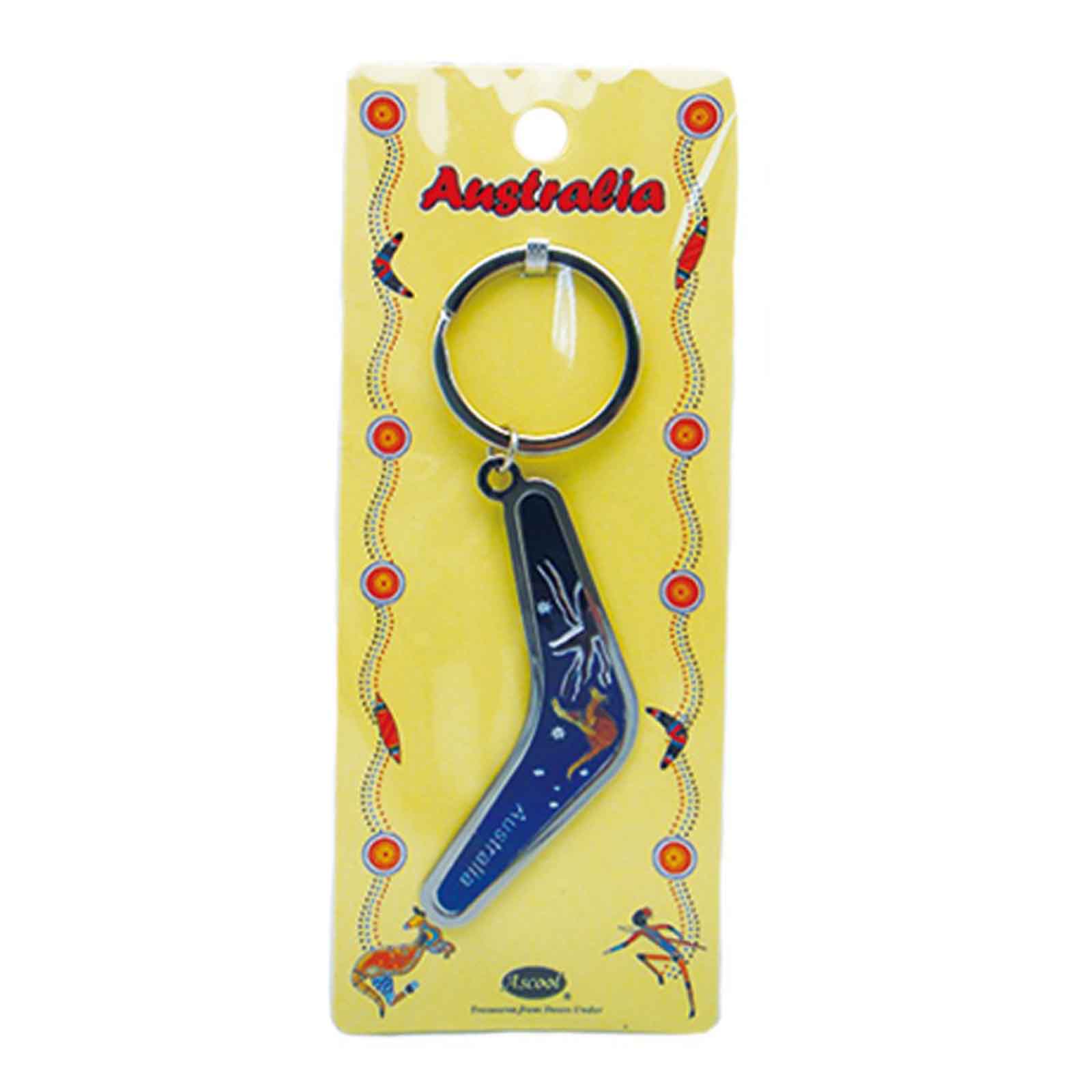 Key Ring Boomerang Australia Flag
