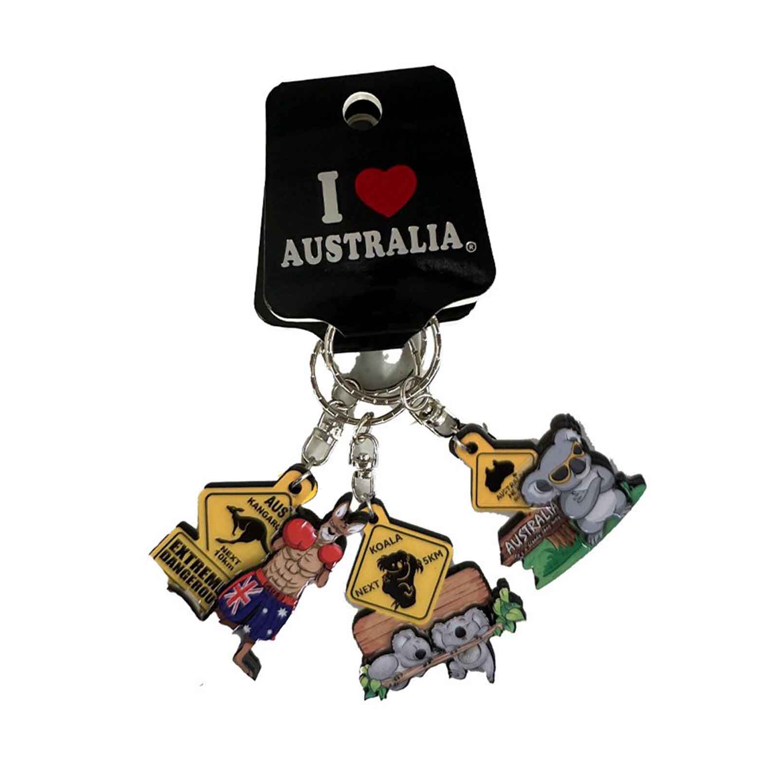 Key Ring MDF 3pcs Bundle Road Signs