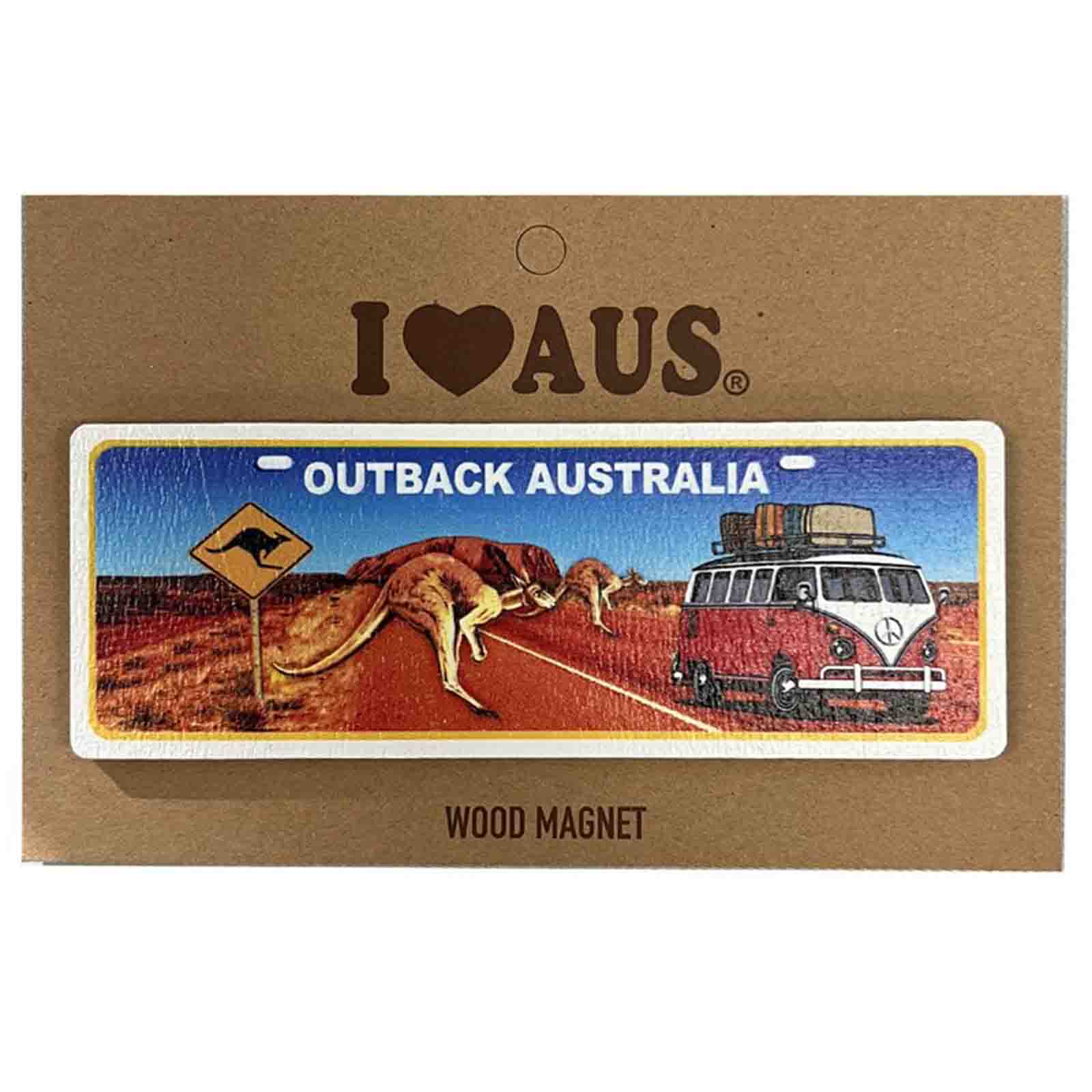 Magnet Licence Plate Outback AUS