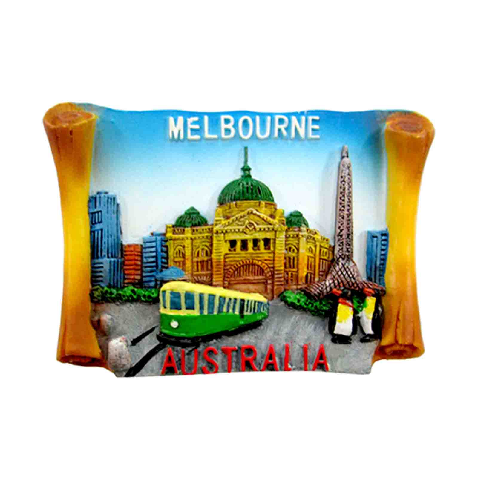 Magnet Resin Melbourne Scroll