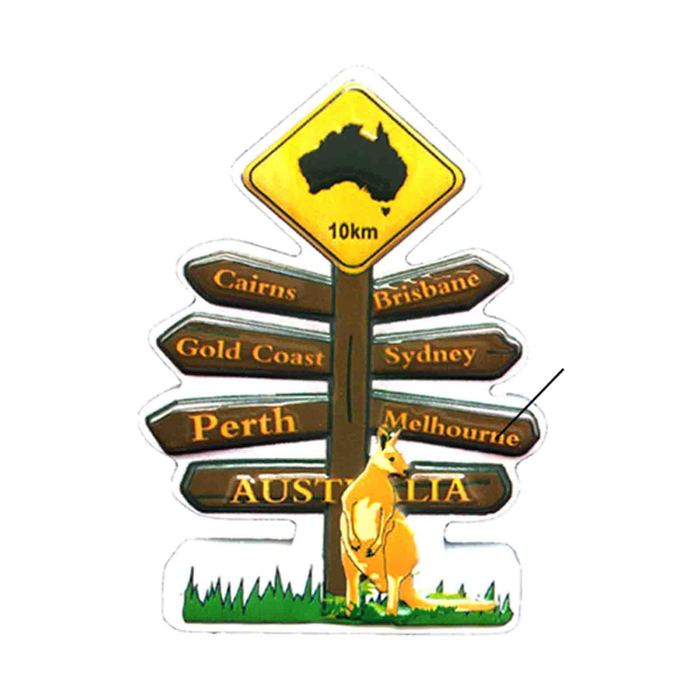 Magnet Resin Road & Kangaroo