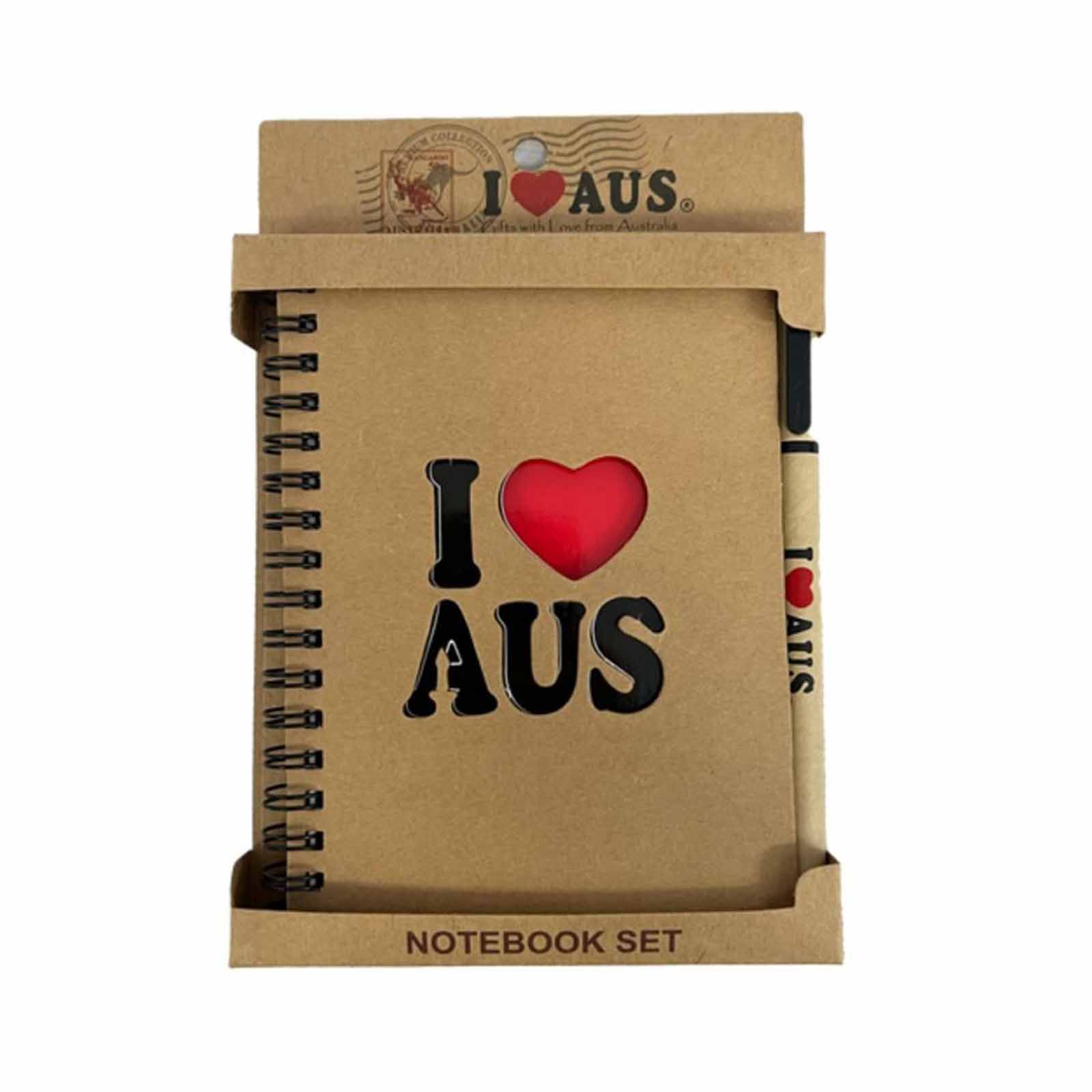 Notebook & Pen Set I Luv Aus