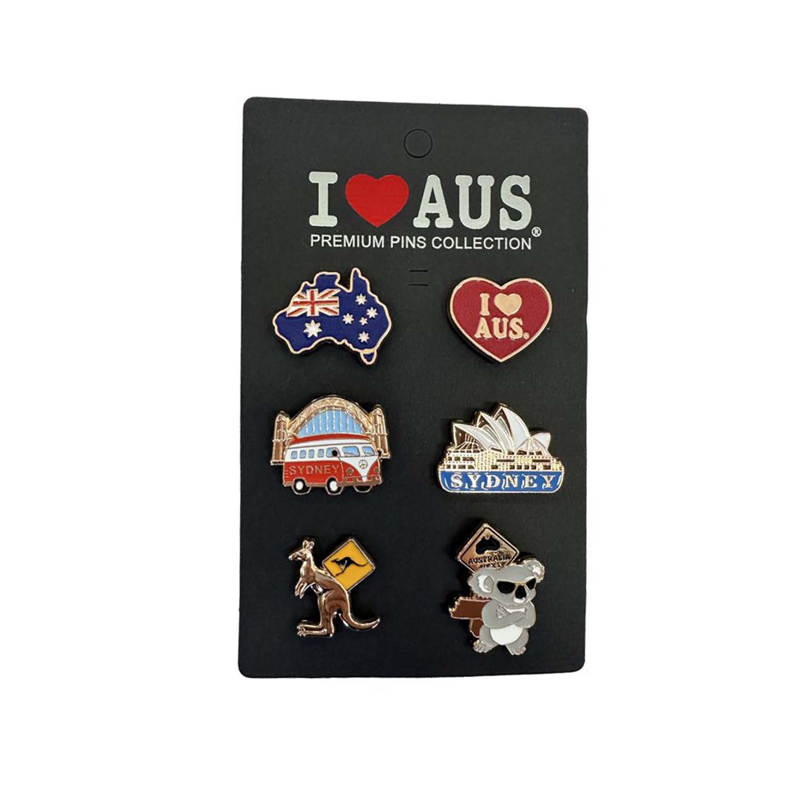 Pin Set 6 Pcs Australian Icons Sydney