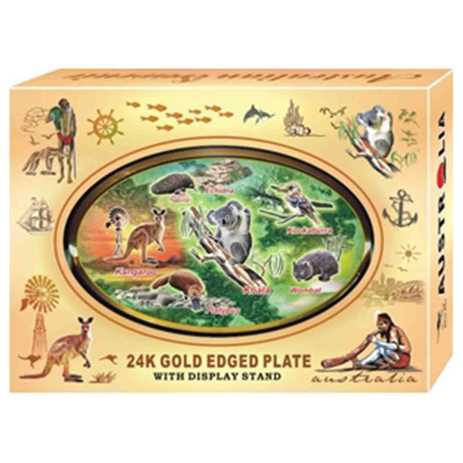 Plaque Large Australia Wildlife Colour