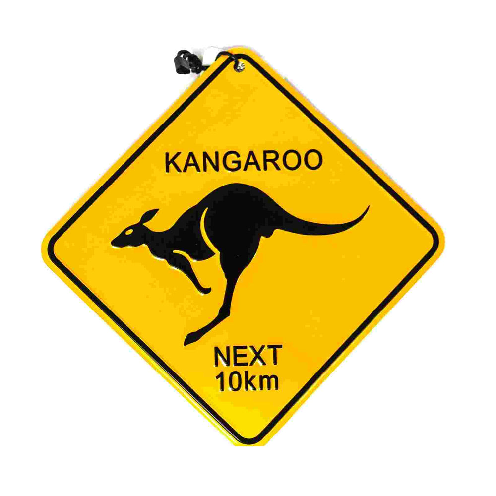 Road Sign Metal Kangaroo