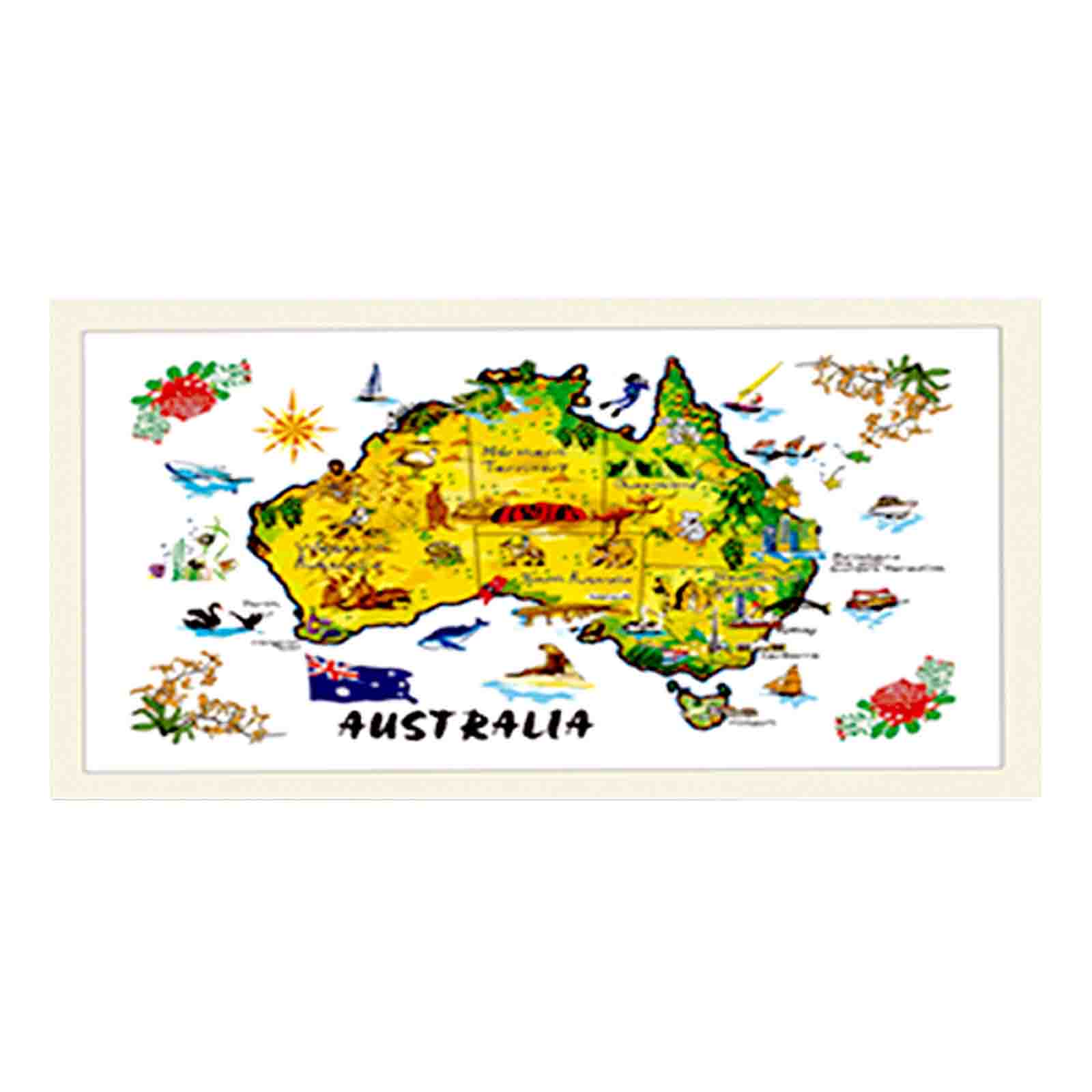 Tea Towel Australia Map
