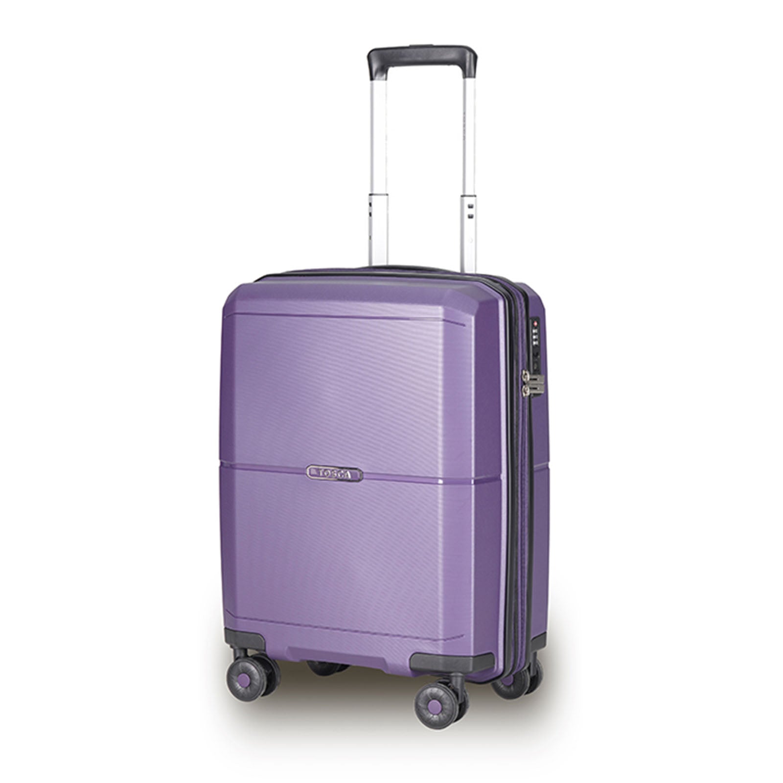 Tosca Globetrotter 20 Inch Carry-On Suitcase Dark Purple