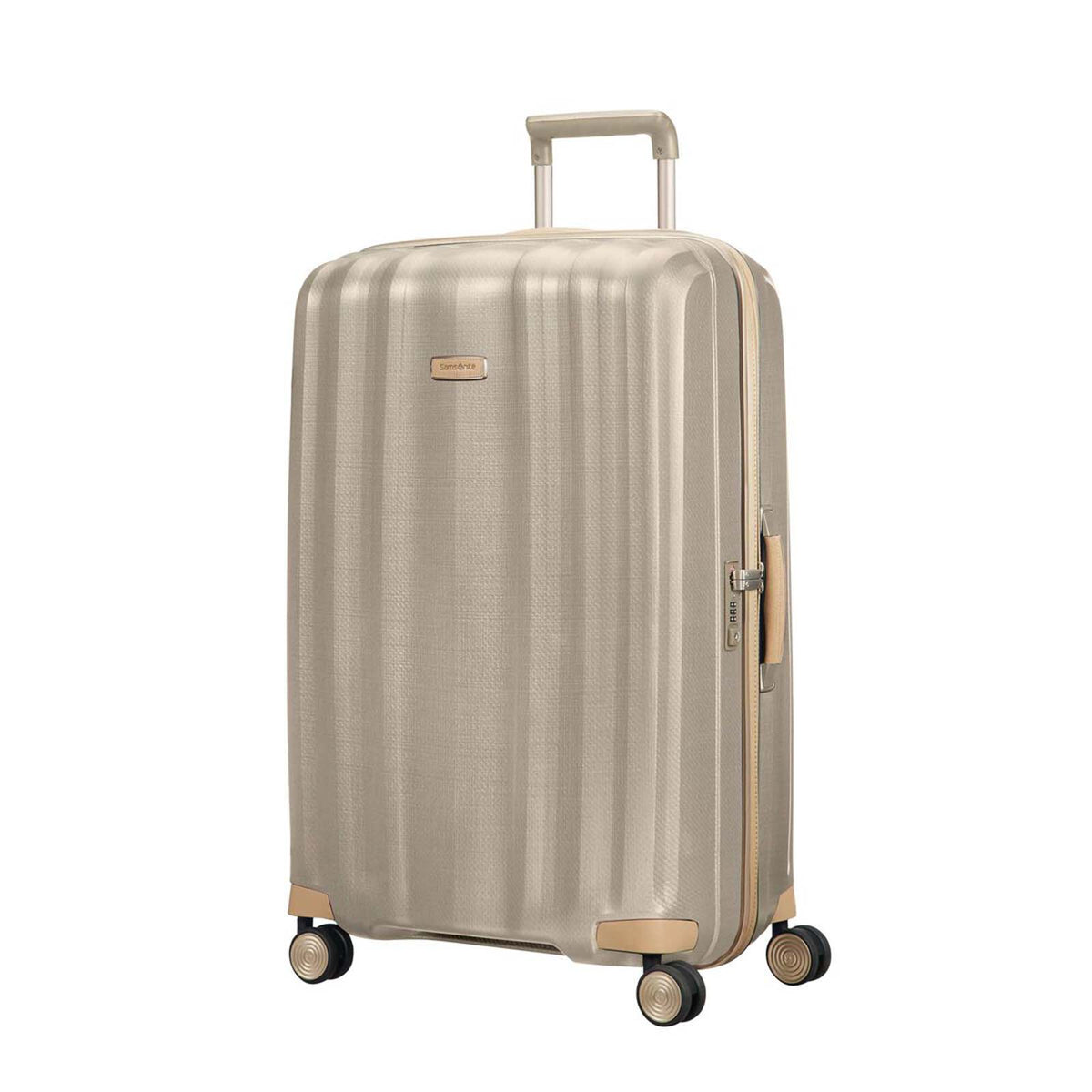 Samsonite Lite-Cube Prime 76cm Suitcase Ivory Gold