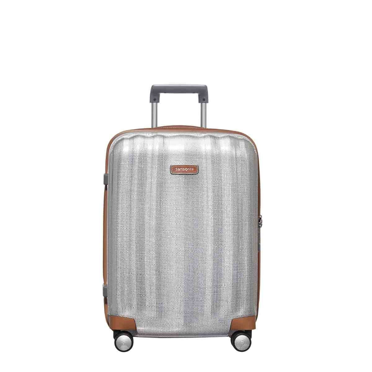 Samsonite Lite-Cube Deluxe 55cm Suitcase Aluminium